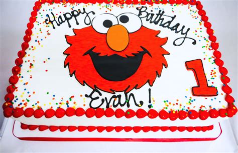 Elmo Sheet Cake