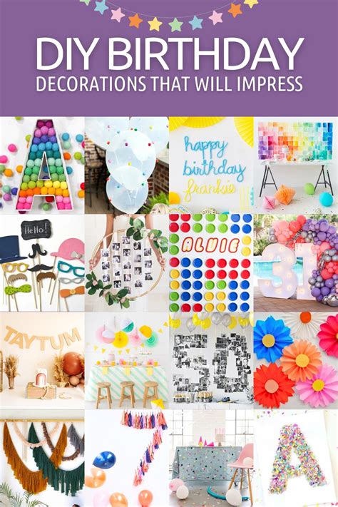 Diy Birthday Decoration Ideas For An Unforgettable Party Diy Candy