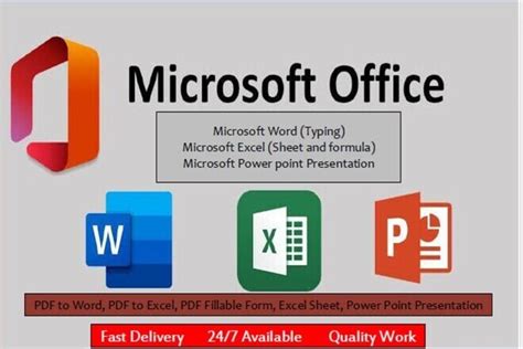 Assist You In Ms Office Work Typing Ms Word Excel Powerpoint For