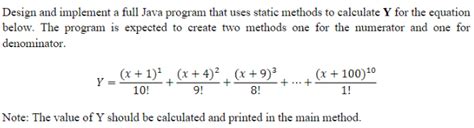 Solved Design And Implement A Full Java Program That Uses Chegg Com