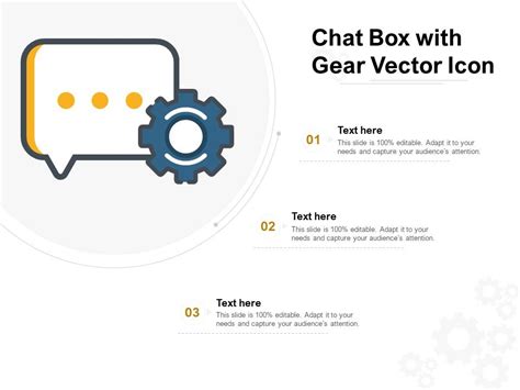 Chat Box With Gear Vector Icon Ppt Powerpoint Presentation Professional Int