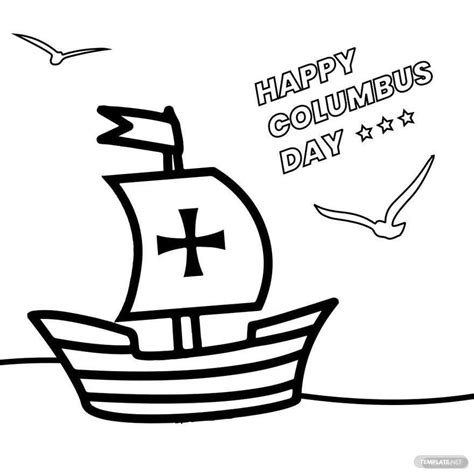Columbus Day Image Drawing In Psd Illustrator Pdf Svg  Eps Png