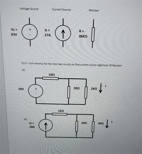 Solved Voltage Source Current Source Resistor Vs 63V 30 01 Chegg Com