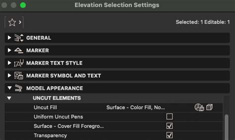 Elevation Transparency Set Glass To Opaque Obje Graphisoft