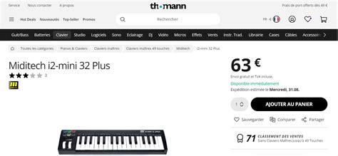 I2 Mini 32 PLUS Miditech I2 Mini 32 PLUS Audiofanzine
