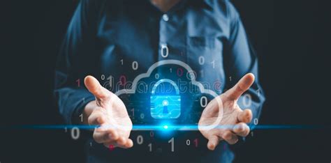 Cloud Cyber Security Network Data Protection Concept Stock Image
