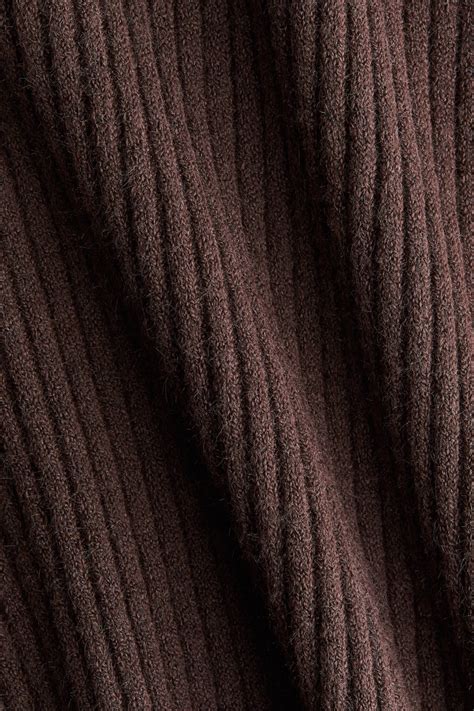 리브니트 와이드 팬츠 다크 브라운 여성 Handm Kr