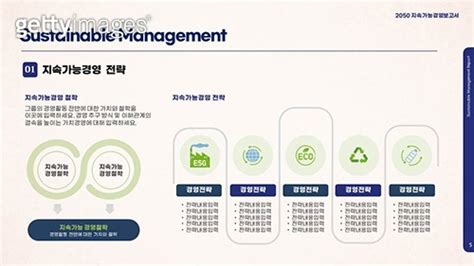 파워포인트 서브페이지 다이어그램 지속가능경영 보고서 Esg 경영보고서 친환경 기획서 이미지 Ppt324789
