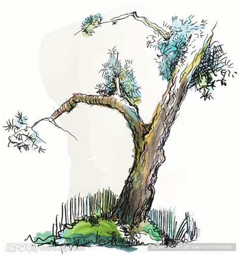 树笔刷 植物笔刷 PS笔刷 多媒体图库 昵图网