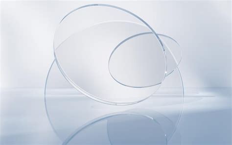 Premium Photo Transparent Glass Geometry Background D Rendering