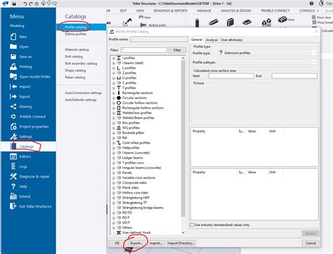 Tekla Profile Catalog In Grasshopper Tekla Mcneel Forum