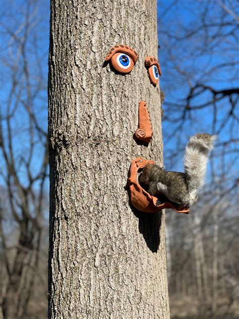 Bird Feeder Tree Face Bird Feeder Decoration Squirrel Feeder Funny Tree Face Tree Face Outdoor