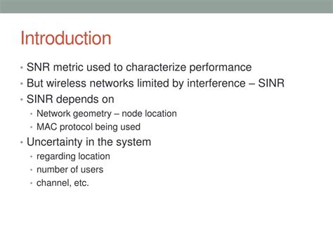 Ppt Stochastic Geometry And Random Graphs For The Analysis And Design Of Wireless Networks