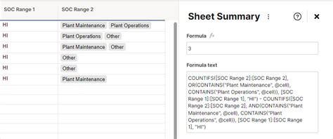 Countifs To Consider More Than One Drop Down In One Range Of Data