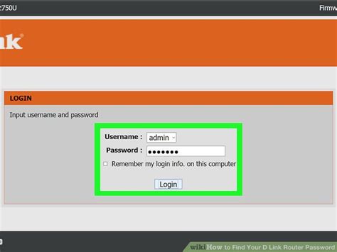 How To Find Your D Link Router Password Steps With Pictures