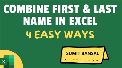 Combine First And Last Name In Excel Separated By Comma Free Word Template
