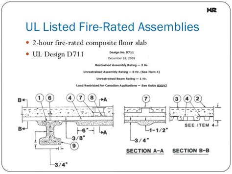 floor assembly design l507 fire rated diagram one hour fire