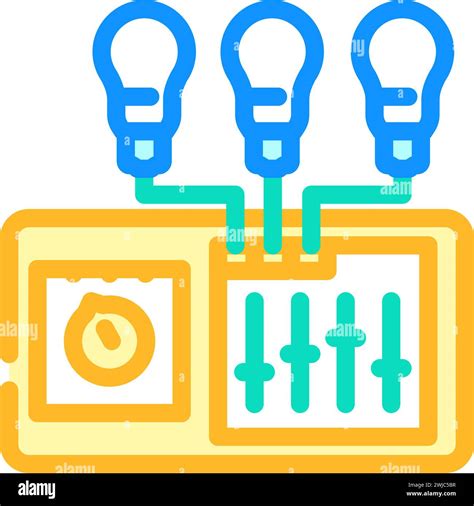 Lighting Controls Efficient Color Icon Vector Illustration Stock Vector Image And Art Alamy