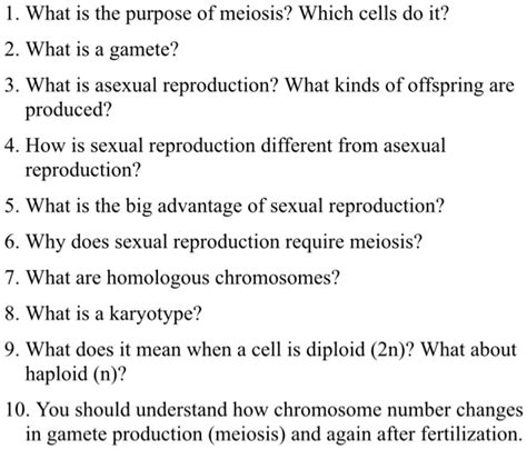 What Is The Purpose Of Meiosis Which Cells Do It What Is A Gamete What