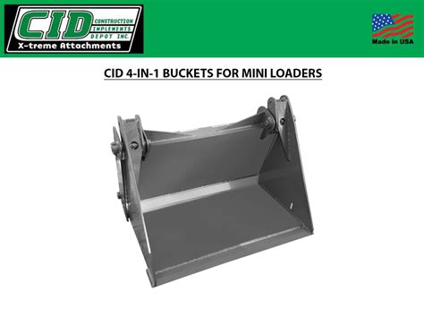 Mini Loader 4‑in‑1 Buckets Multi‑purpose Bucket Attachment Lec