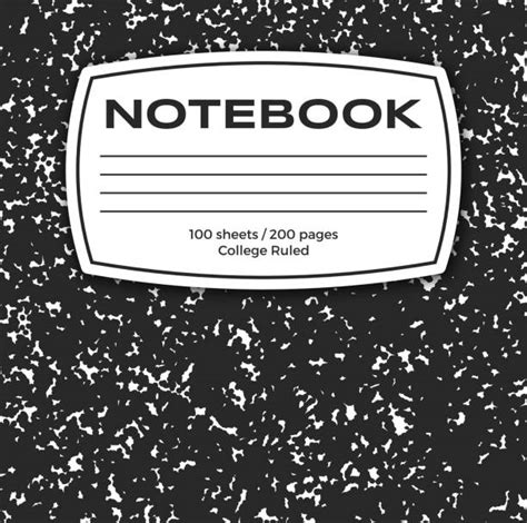 Composition Notebook Pattern