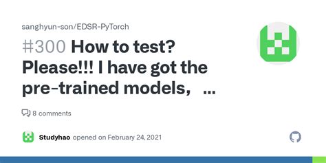 How To Test Please I Have Got The Pre Trained Models But I Don T Know The Test Commend