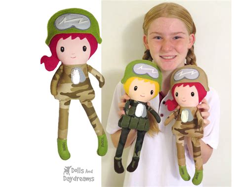 Military Doll Sewing Pattern Dolls And Daydreams