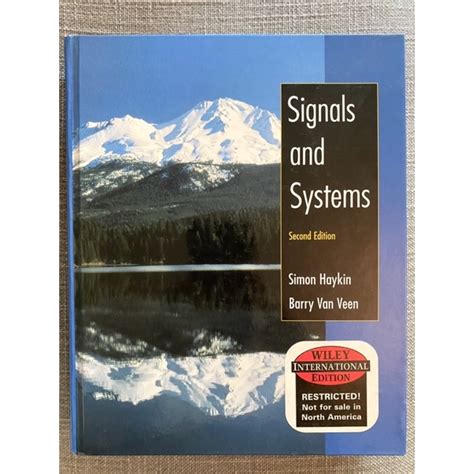 [หนังสือมือสอง Textbook Engineer สภาพเหมือนใหม่] Signal And Systems Second Edition Simon