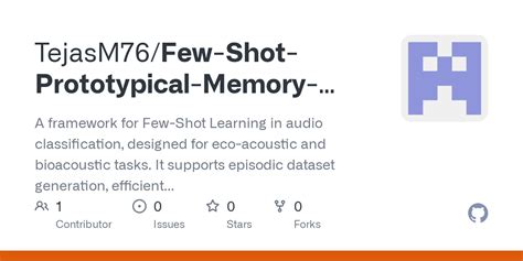 Github Tejasm76 Few Shot Prototypical Memory Network For Ecoacoustic Classification A