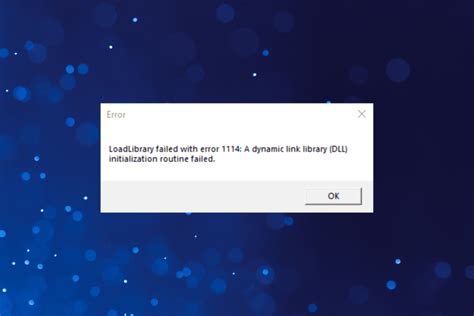 Loadlibrary Failed With Error 1114 6 Confirmed Fixes To Use