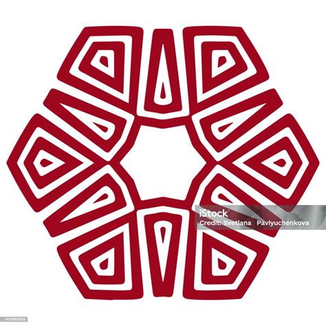 민족 고립 된 추상적 인 그리스 패턴 로고 모노그램 만다라 장식품에 대한 기하학적 요소 디자인 창의력 벽지 섬유를위한 템플릿 0명에 대한 스톡 벡터 아트 및 기타 이미지