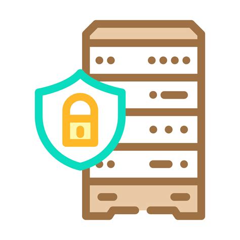 Data Access Control Database Color Icon Vector Illustration 34790453