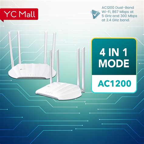 TP Link AC1200 Dual Band Wi Fi Access Point Gigabit Ports With Passive PoE Shopee Malaysia
