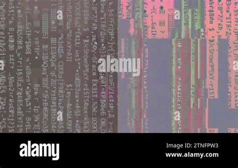 Vertical Video Data Error Digital Glitch Computer Virus Colorful