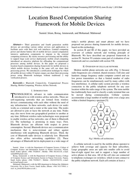 Pdf Location Based Computation Sharing Framework For Mobile Devices