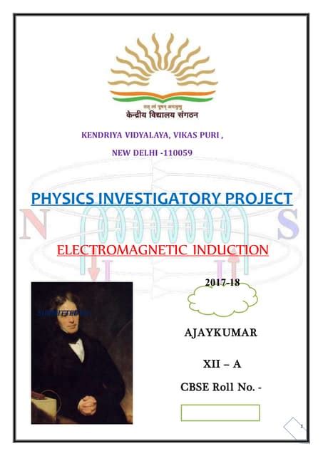 Physics Investigatory Electromagnetic Induction Class Xii Pdf