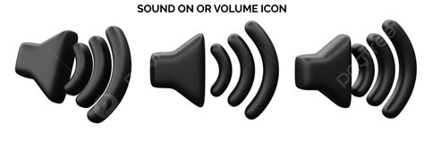 창의적인 사용자 인터페이스 웹 디자인 기호에 대한 3d 그림 소리 켜기 또는 볼륨 아이콘 3d 3d 아이콘 소리 켜다 Png 일러스트 및 Psd 이미지 무료 다운로드