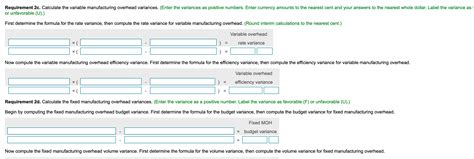 Solved Variable Manufacturing Overhead Variance Meaning Chegg Com