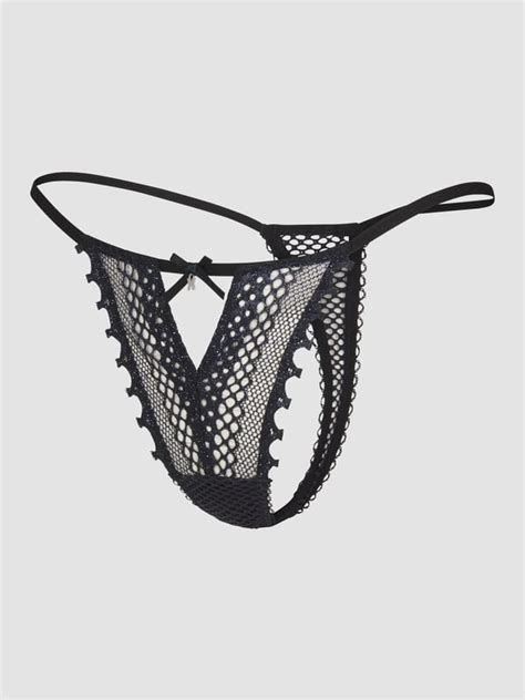 Starlet Nights Thong Panty In Black Savage X Fenty