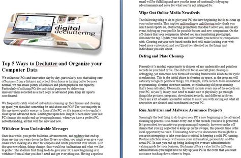 Top 5 Ways To Declutter And Organize Your Computer Data Websolution