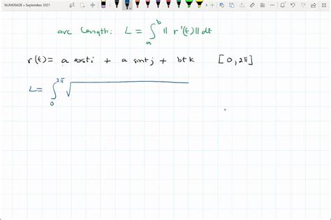 SOLVED Sketch The Space Curve And Find Its Length Over The Given