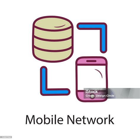 Mobile Network Filled Outline Icon Design Illustration Data Symbol On White Background Eps 10