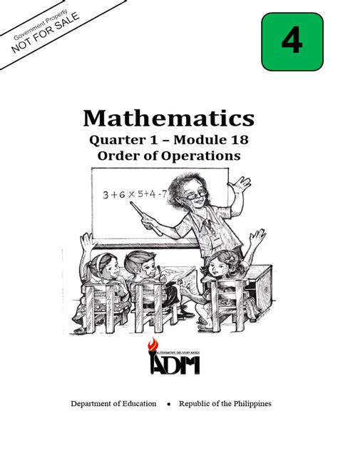 Order Of Operations Modules Pdf Pdf Flashcard Cognition