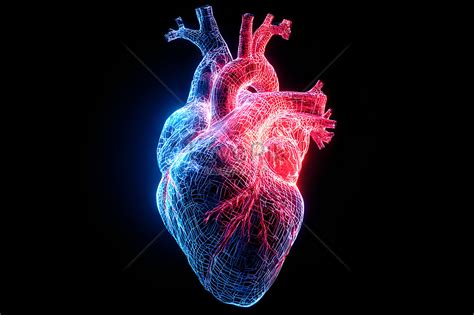 3d 심장 해부학 다이어그램