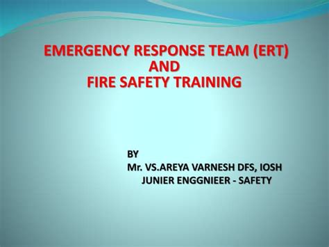 Emergency Response Training Ppsx