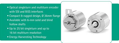 Eho36 Miniature Absolute Encoder With Energy Harvesting Technology