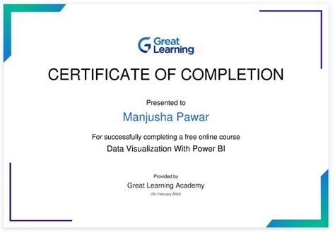 Manjusha P On Linkedin Greatlearningacademy Greatlearning Glacertificate Powerbi