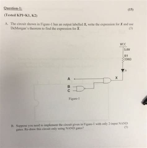 Solved The Circuit Shown In Figure 1 Has An Output Labelled Chegg