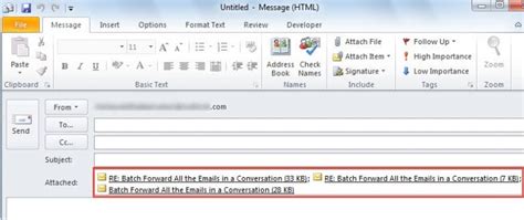 2 tips to batch forward all the emails in a conversation in outlook
