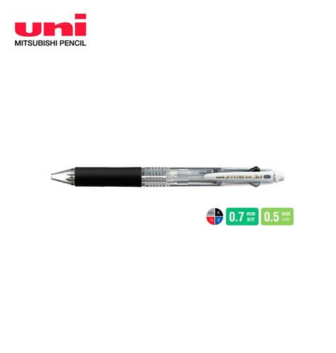 제트스트림 31 07mm 볼펜 샤프 멀티 다색펜 투명 티몬